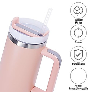 MLKSI Straw Replacement for Hydrapeak Voyager 40 oz Tumbler With Handle