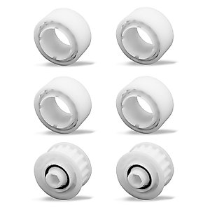TIKSCIENCE Guide Wheels 4 Pack with 2 Pully Gears Replace 3884997-R6 Fit for Maytronics Nautilus CC Plus M400 M500 DLX 4 DLX 5 Premier Pool Cleaner