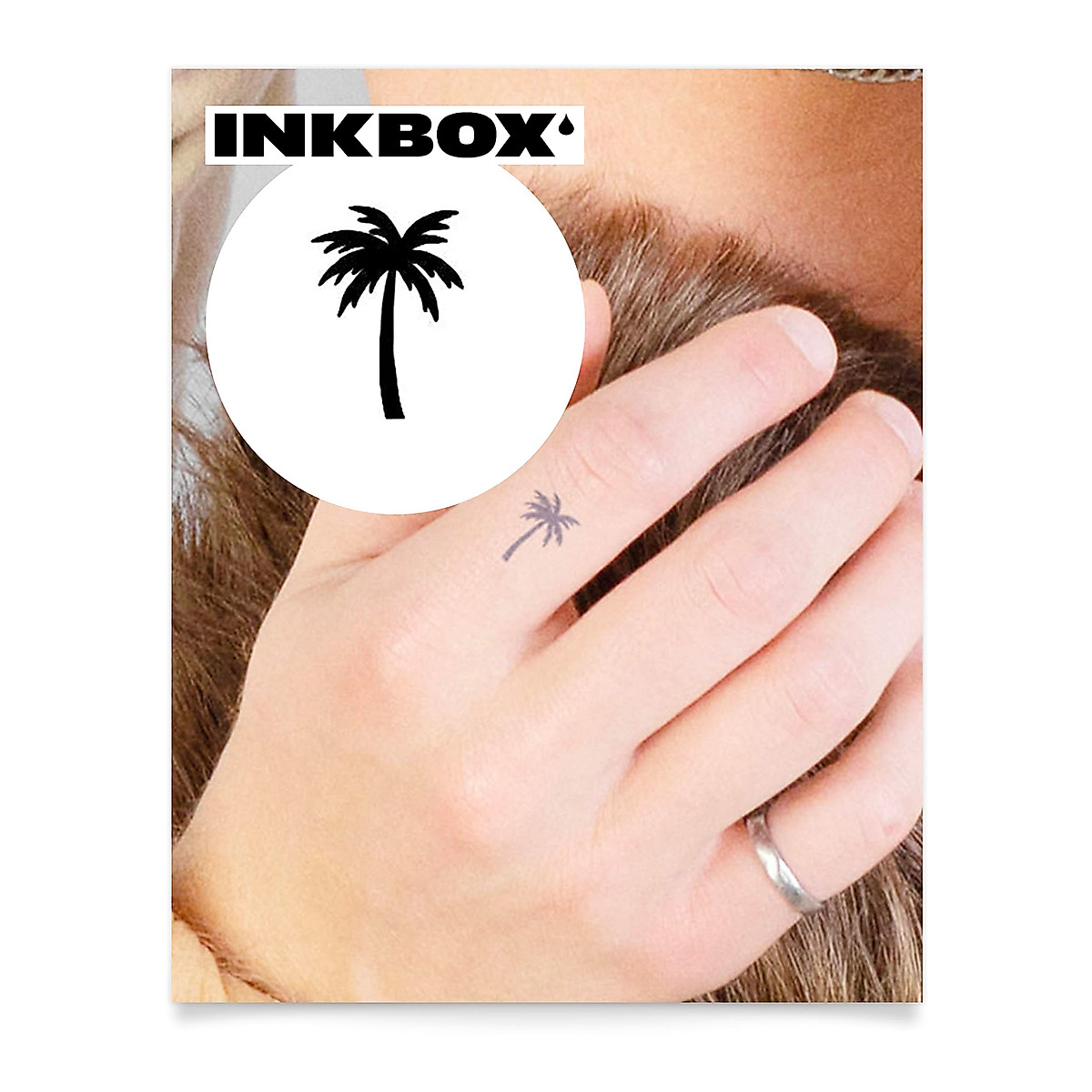 Inkbox Temporary Tattoos, Semi-Permanent Tattoo, One Premium Easy Long Lasting, Water-Resistant Temp Tattoo with For Now Ink - Lasts 1-2 Weeks, Isla, 1 x 1 in