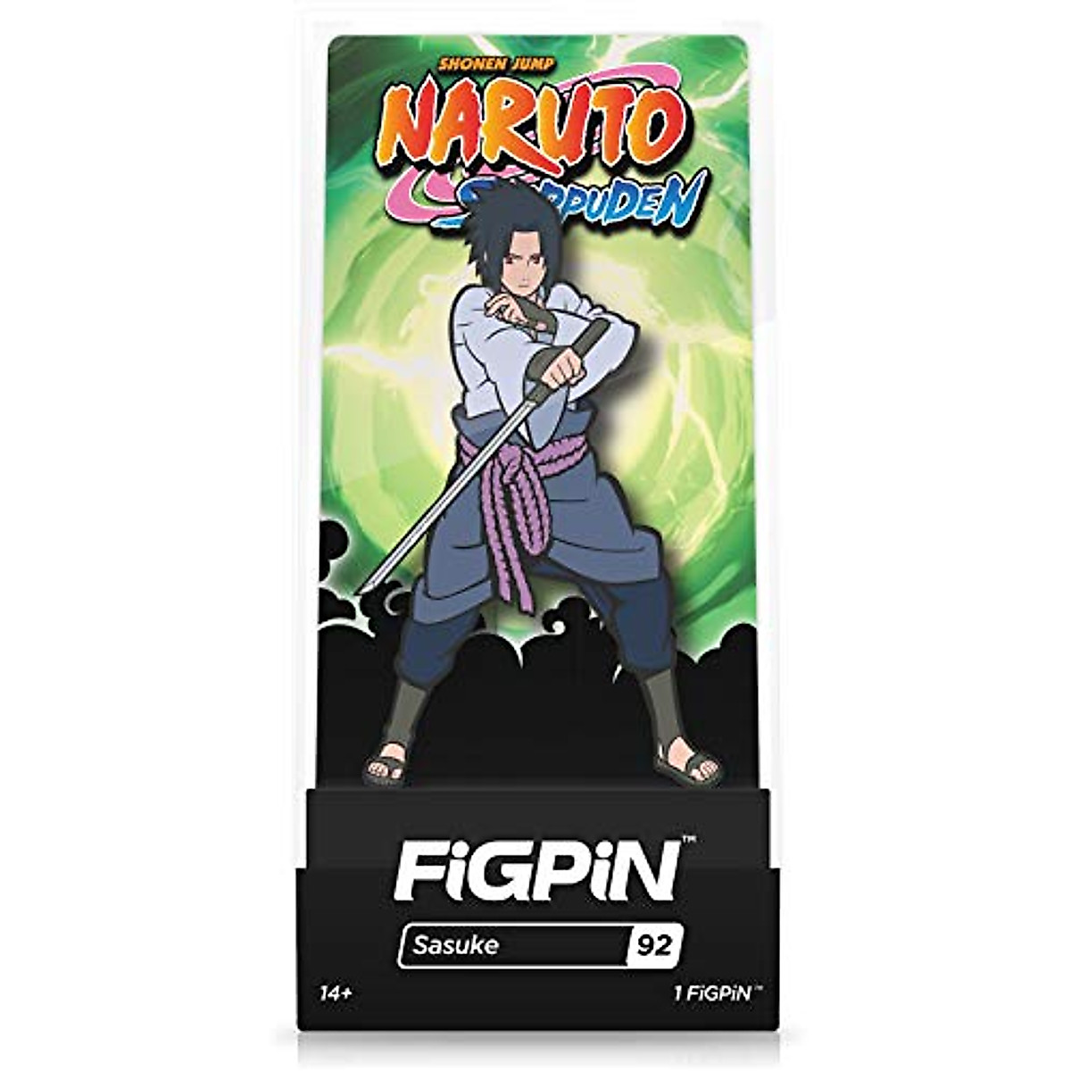 FiGPiN Naruto Shippude: Sasuke - Collectible Pin with Premium Display Case