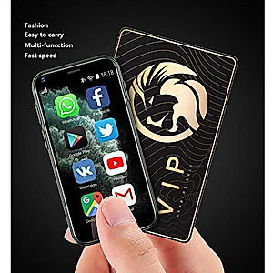 Sudroid Unlocked Mini Smartphone, 2.5 Inch The World's Smallest Cell Phone 3G Network Premium Child Phone Quad Core Small Phone (Pink)