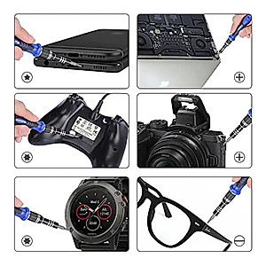 Precision Screwdriver Set, 140 in 1 Computer Repair kit With 120 Screwdriver Bits, Electronics Tool kit With Magnetic Repair Tool, Compatible for Laptop, PC, iPhone, MacBook, Xbox, Game Console Repair