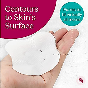[8 Pads] Hydrogel Pads for Breastfeeding Soreness Support - Immediate Relief Nipple Gel Soothing Pads - Easy Apply Gel Nipple Pads for Breastfeeding - Reusable Form Adjusting Breastfeeding Gel Pads
