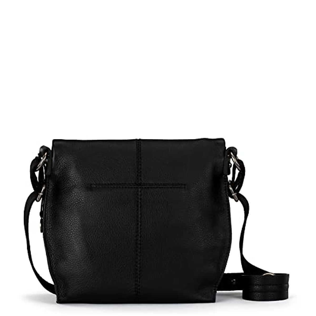 The Sak womens Leather, & Silverlake Crossbody Bag in Leather Casual Purse with Adjustable Strap Zipper Pockets, Black Ii, One Size US