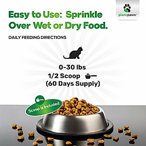 Cat Dental Care Powder - Easier Than Cat Toothpaste - Cat Dental Treat Alternative to Get Plaque Off - Cat Teeth Cleaning Powder with Bactase PET - Cat Breath Freshener for Cat Bad Breath - Oral Care