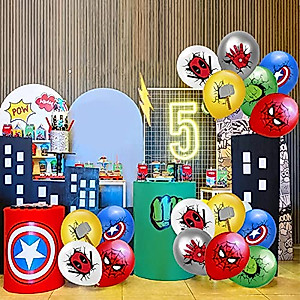 36 pcs Birthday Balloons For Superhero,Hero Theme Party Supplies Kid's Party Decorations.
