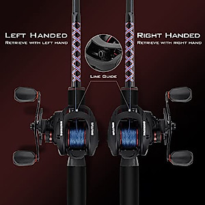 KastKing Brutus Baitcasting Fishing Reel, Graphite Frame, 7.2:1 Gear Ratio, 5+1 Shielded Stainless-Steel Ball Bearings,10 Button Magnetic Braking System, 17.6LB Carbon Fiber Drag, Right Hand