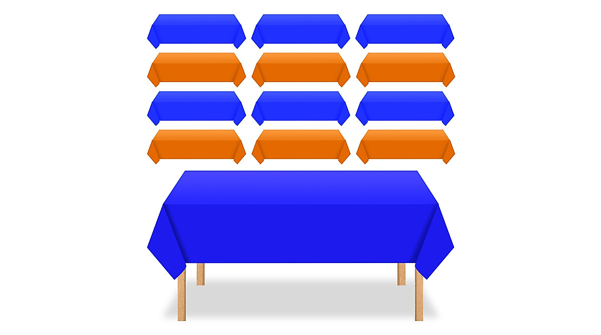 Unittype 12 Pcs Disposable Tablecloths for Parties