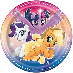 Unique Industries Round Dessert Paper Plates - 7", My Little Pony, 8 Pcs