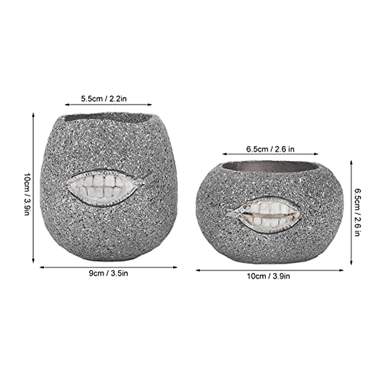 Face Planter Pot, Bonsai Pots Simple Style Resin Material for Office