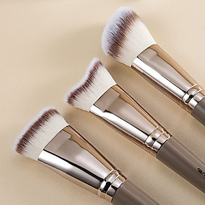 Anmor Contour Brush, Premium Contour Blush Bronzer Face Makeup Brush, Perfect For Cheek Forehead Jaw Nose Blending Deepening Contouring Polishing, Suitable For Powder Liquid Cream