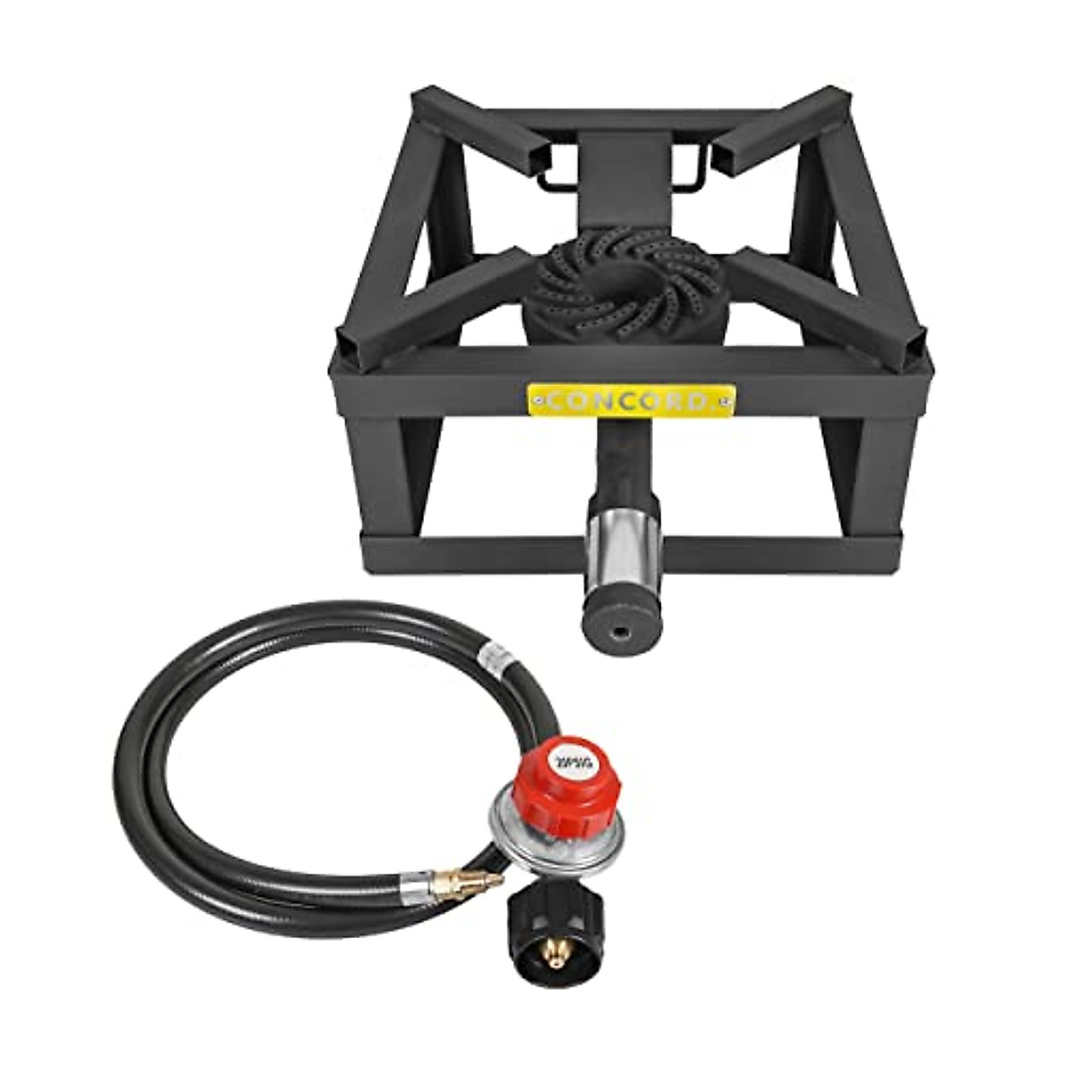 CONCORD 12" THE BLOCK BURNER Single Propane Outdoor Burner. 100,000 BTU Great for Home Brewing, Camping, Tailgating, and More!