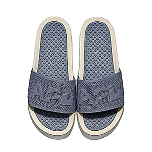 Athletic Propulsion Labs (APL) Big Logo Techloom Slide Slate/Pristine 6 B (M)