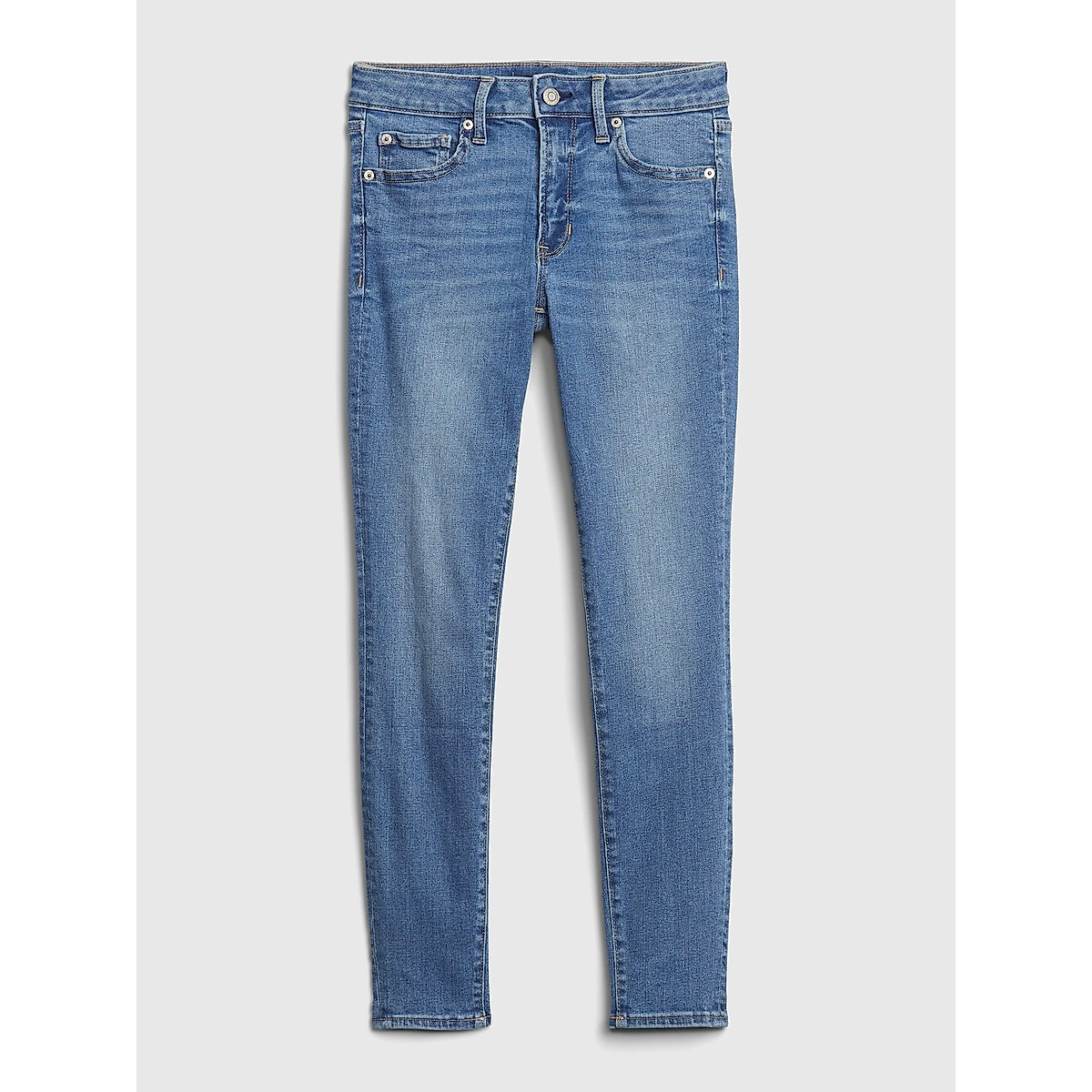 GAP Womens Mid Rise Legging Jeans, Light Brooklyn, 30 Regular US