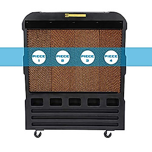 Portacool PARKULJ25000 Kuul Replacement Evaporative Media Set for Jetstream 250, PACJS2400, PAC2K24HPVS, Black