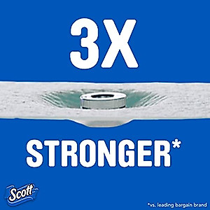 Scott ComfortPlus Toilet Paper, 12 Mega Rolls, 425 Sheets per Roll, Septic-Safe, 1-Ply Toilet Tissue