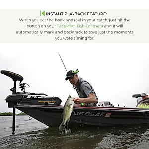 TACTACAM Fish-i Wide Lens Fishing Action Camera + Head Mount and Universal Mount Adapter