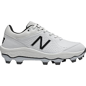 New Balance Men's Fresh Foam 3000 V5 Metal Baseball Shoe, Synthetic White, 11.5