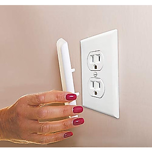 Dreambaby CoverPlug Paintable Outlet Plug Cover for Baby Safety -Electrical Wall Plate Socket Guard Protector- Baby Proof Outlet Covers (2 Pack)