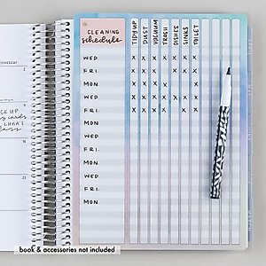 Snap-In Checklist Dashboard, Wet-Erase and Dry-Erase, Portable Dashboard You can Snap Into Your Coiled Planner, Notebooks, and Binders, Stay on Track in Style by Erin Condren