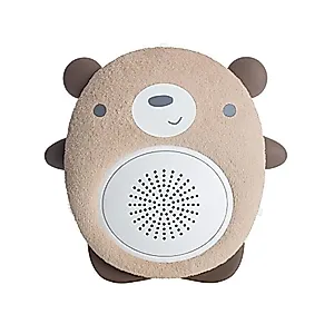 WavHello SoundBub, White Noise Machine and Bluetooth Speaker | Portable and Rechargeable Baby Sleep Sound Soother – Benji The Bear, Brown