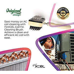 Air Conditioner Evaporator Coil Condenser Fin Cleaning Brush - Double Sided - Wide