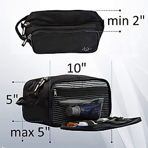Toiletry Bag Dopp Kit for Men - Nylon Travel Toiletry Bag Waterproof Shower Cosmetic Organizer for Women Men - Travel Kit Shaving Bag for Men