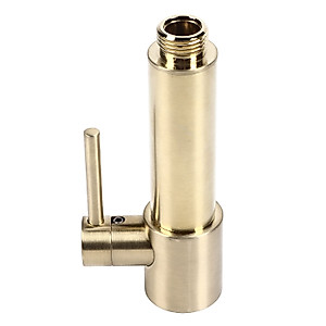 G1/2 Sink Faucet, Commercial Kitchen Faucet With Pull Down Sprayer, High Arc Single Handle Single Lever Spring Rv Kitchen Sink Faucet With Pull Out Sprayer, Cold Hot Basin Water Tap With Hose For Bath