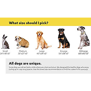 K9 Ballistics Tough Orthopedic Dog Bed X-Large Nearly Indestructible & Chew Proof, Washable Ortho Pillow for Chewing Puppy - for X-Large Dogs 54"x38", Blue