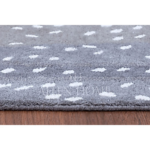 Hand Tufted Traditional Wool Area Rugs by Allen Home | Durable | 100% Wool | Living Room, Dining Room, Bedroom, and Entryway Area Rugs | 8’ x 10’ | Antelope Grey
