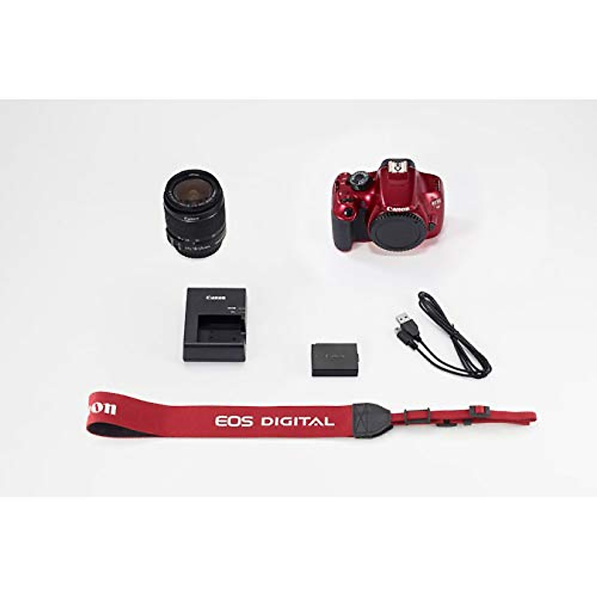 Canon EOS Rebel T6 Digital SLR Camera Kit with EF-S 18-55mm f/3.5-5.6 is II Lens (Limited Edition Red)