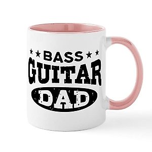 CafePress Bass Guitar Dad Mug Ceramic Coffee Mug, Tea Cup 11 oz
