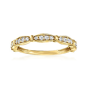 RS Pure by Ross-Simons 0.25 ct. t.w. Diamond Ring in 14kt Yellow Gold. Size 10