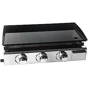Practical Household BBQ 3 Burners 7500W Garden Outdoor Steel Enameled Cast Iron Grill Picnic Machine, lsxysp