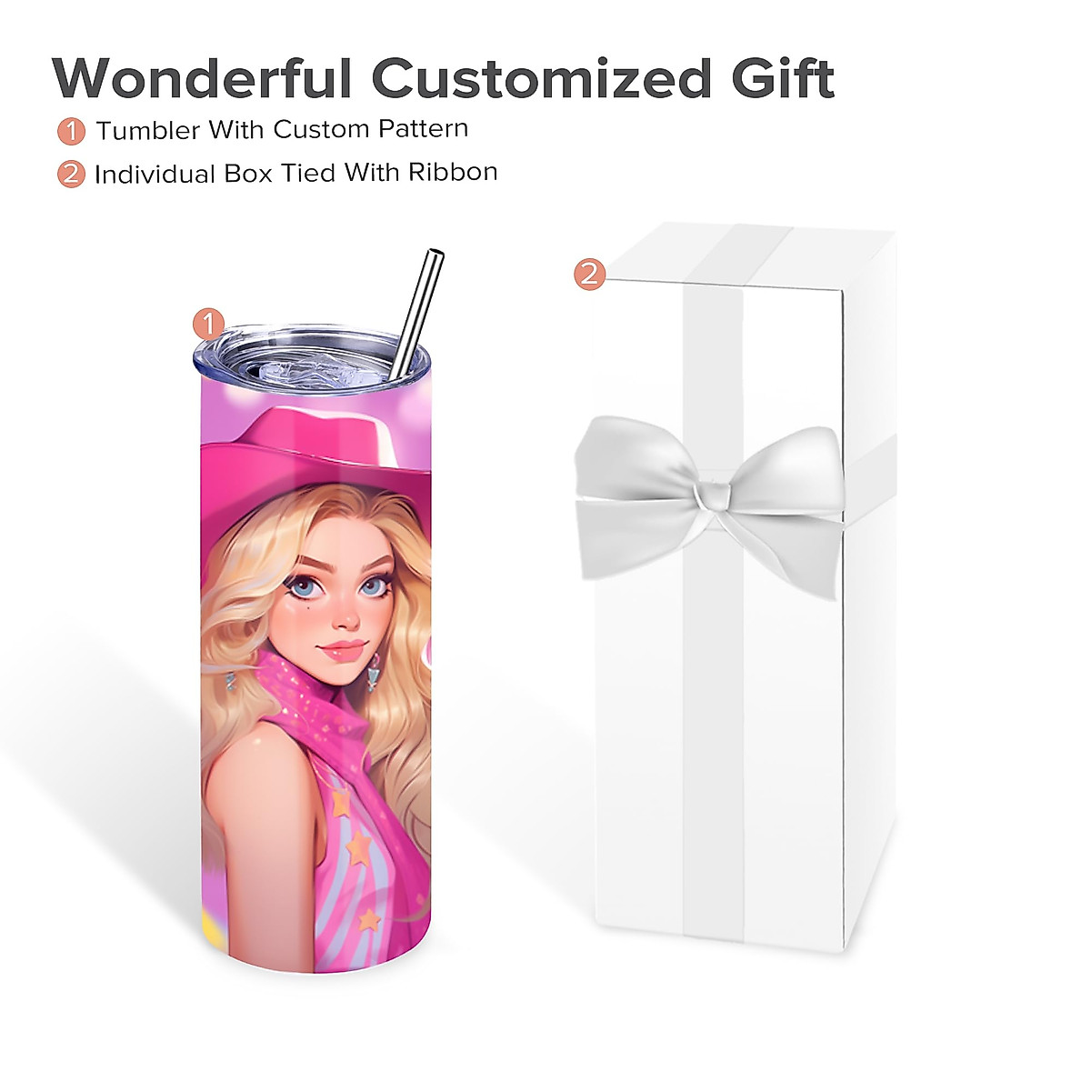 FASTSUB Sublimation Tumblers 20 oz Blank Bulk Cups Straight Skinny Stainless Steel Double Wall Vacuum Insulated with Lids and Straws for Tumbler Heat Press White 12 Pack