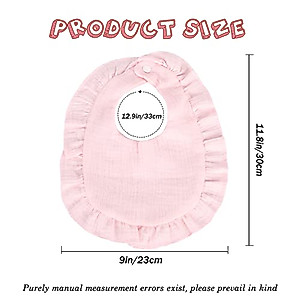 Mccotwe Baby Bibs Muslin Bibs Drool Bibs Teething Bibs 4-Layer 100% Cotton for Unisex Boys Girls Absorbent&Soft&Breathable Scarf Muslin Baby Drool Bibs