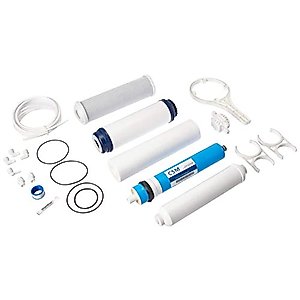 Reverse Osmosis (RO) Service and Maintenance Kit with Replacement Filters and Membrane