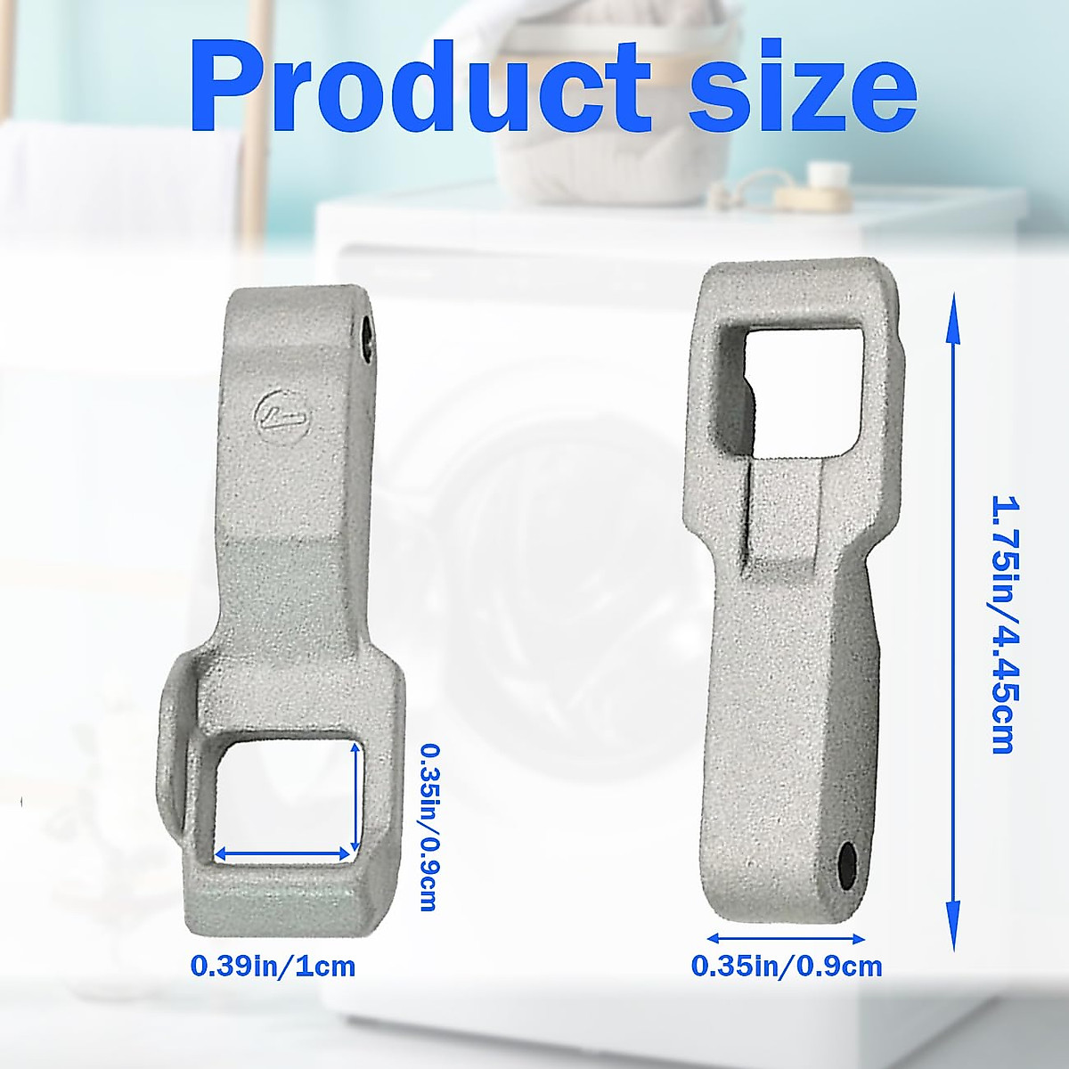 Washer Door Lock Strik for LG MFG63099101 Washing Machine, Door Latch Hook Locker Replacement Part Compatible with LG/Kenmore (Silver)