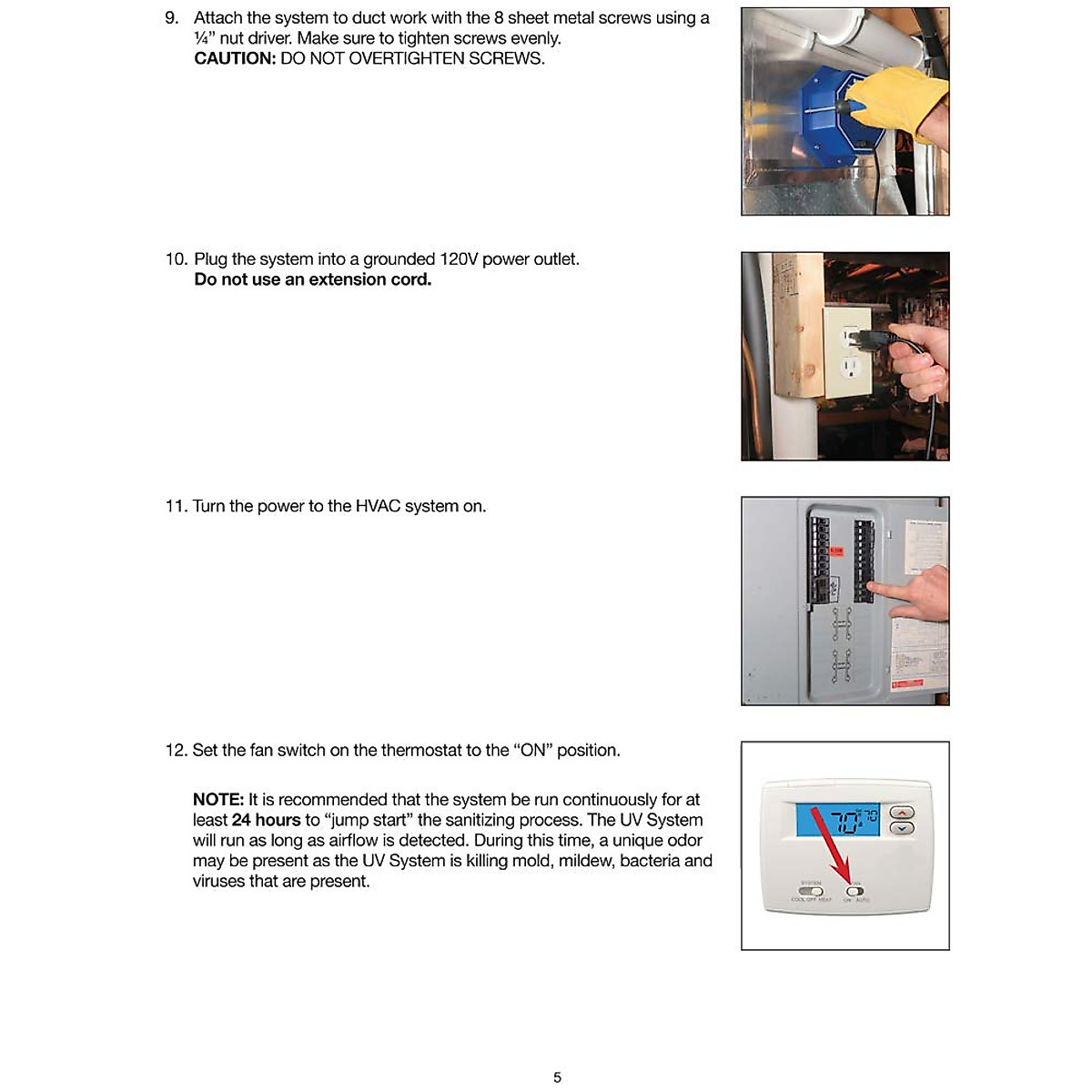 OdorStop OS36PRO1 UV Air Purifier - 36 Watt System with Energy Saving Airflow Sensor and 16” Bulb (OS36PRO1 w/Air Flow Sensor, 16” Bulbs)