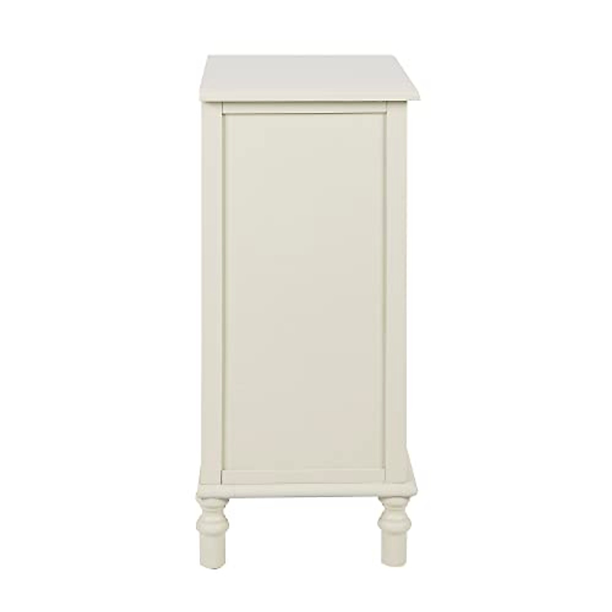Decor Therapy Simplify 3-Drawer Accent Table, Buttermilk 15.75 in x 11.8 in x 26 in