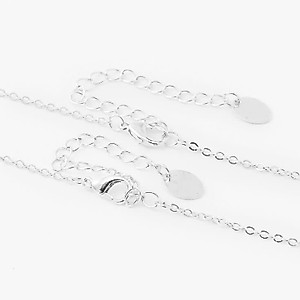 Claire's Best Friends Purple Glitter Ombre Split Heart Necklaces - 2 Pack