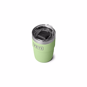 YETI Rambler 8 oz Stackable Cup, Stainless Steel, Vacuum Insulated Espresso Cup with MagSlider Lid, Key Lime