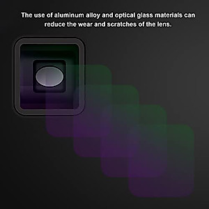 1.33X Anamorphic Lens for iPhone for Android, Wide Screen Deformation Filmmaking Lens, Video Maker Universal Optical Phone Lens