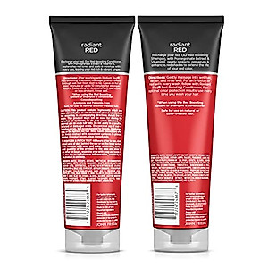 John Frieda Radiant Red Shampoo & Conditioner Bundle, Enhancing Shampoo & Conditioner, Helps Enhance Shades, with Pomegranate and Vitamin E
