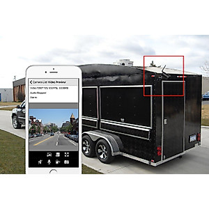 NUCAM 32GB Wireless Portable Magnetic Base Battery Powered RV/Trailer/Truck Hitch Backup Camera NuCam WR Surveillance IP Camera w. 1/4"-20 UNC Hole, Motion Detection Recording Night Vision