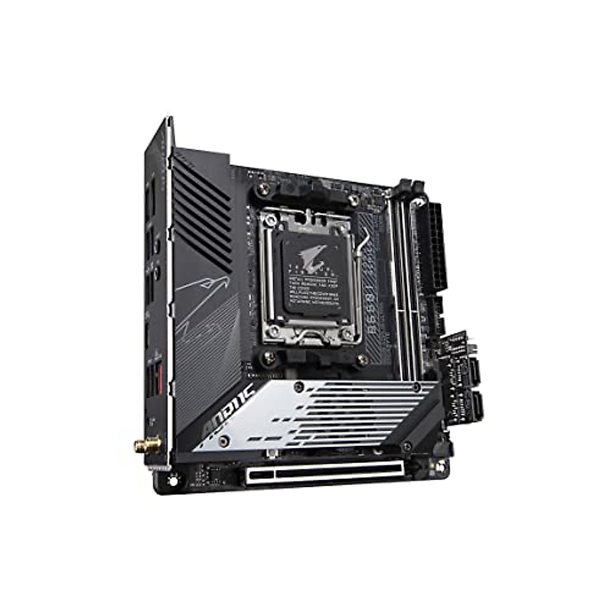 GIGABYTE B650I AORUS Ultra (AM5/ LGA 1718/ AMD/ B650/ Mini-ITX/ 5-Year Warranty/ DDR5/ PCIe 5.0 M.2/ PCIe 5.0/ USB 3.2 Gen2X2 Type-C/Wi-Fi 6E/ Intel 2.5GbE LAN/Q-Flash Plus/EZ-Latch/Motherboard)