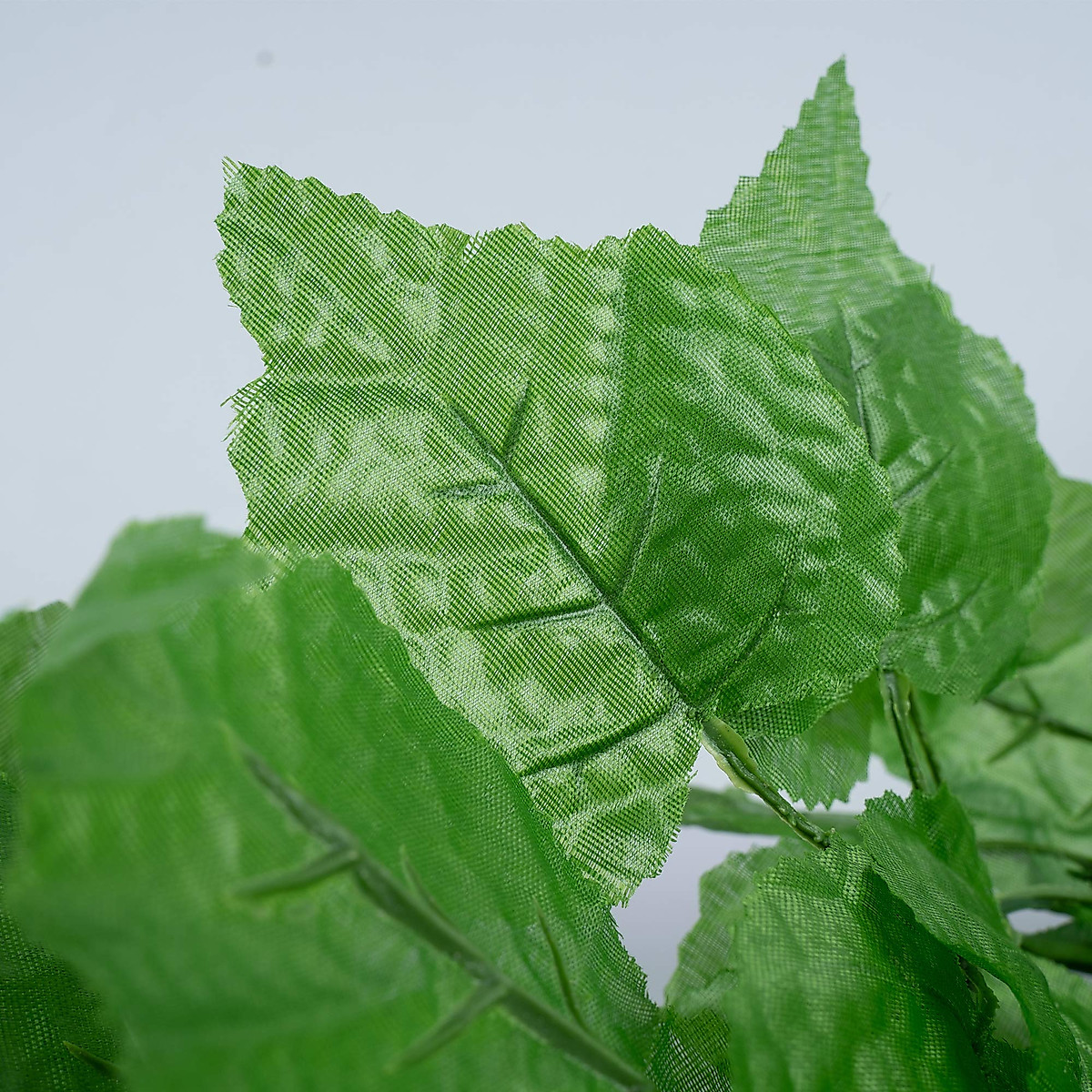 2 Packs Fake Vines Artificial Greenery Hanging Garlands, Fake Leaves Green Plants for Room Home Garden Party Fence Office Wedding Window Wall Decor Green 5M