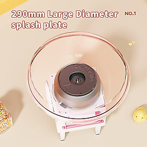 KLLsmDesign Cotton Candy Machine for Kids, Cart Design Desktop Electric Cotton Candy Maker with 10 Reusable Cones & Sugar Scoop for Children's Birthday Gift Family Party Holiday Use