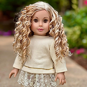 - Romantic Melody - 3 Piece Outfit - Tunic, Leggings and Boots - Clothes Fits 18 Inch Doll (Doll Not Included)