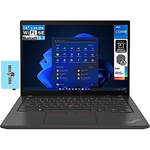 Lenovo ThinkPad T14 Gen 3 Business Laptop 14.0" IPS 2.2K (2240x1400) (Intel i7-1270P, 16GB RAM, 512GB SSD, Backlit KYB, FP Reader, 2 X Thunderbolt 4, WiFi 6E, Win 10 Pro) w/DKZ Hub USB Port Expander